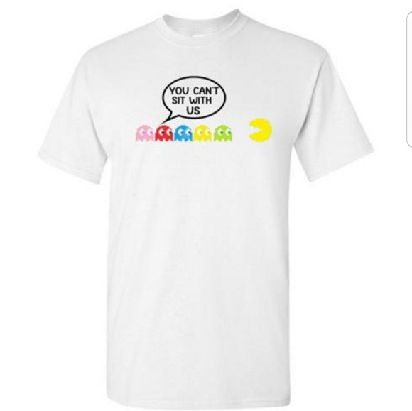glamfoxx | Tops | You Cant Sit With Us Pac Man Gamer Tshirt | Poshmark